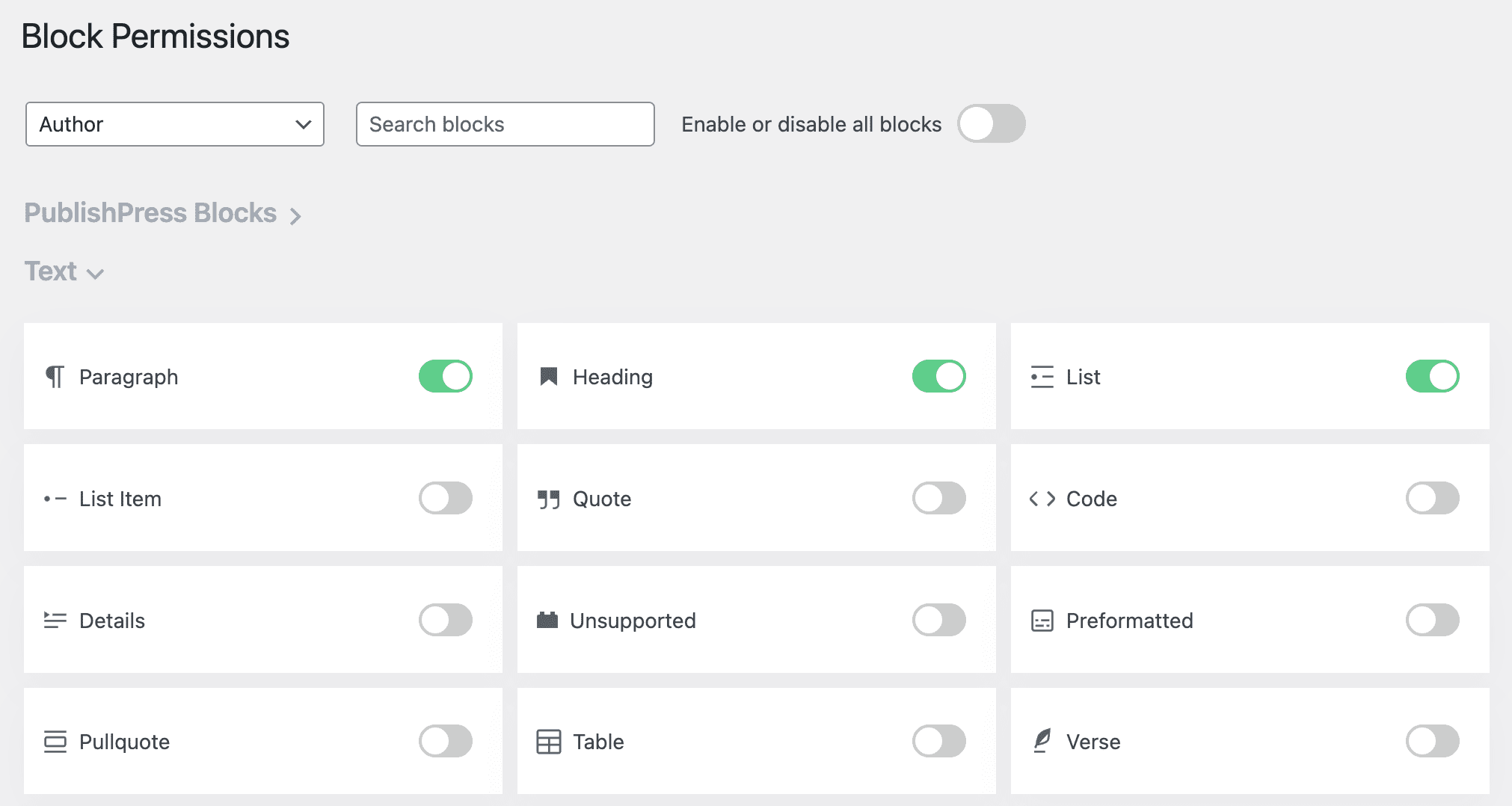 Block Permissions: Control Blocks for User Roles - PublishPress
